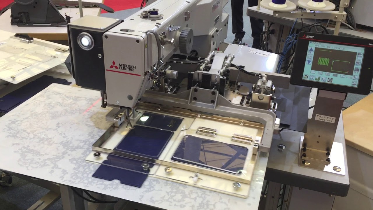 JUKI Industrial Sewing Machines PLK-J2516-YU Leather card carrier - YouTube