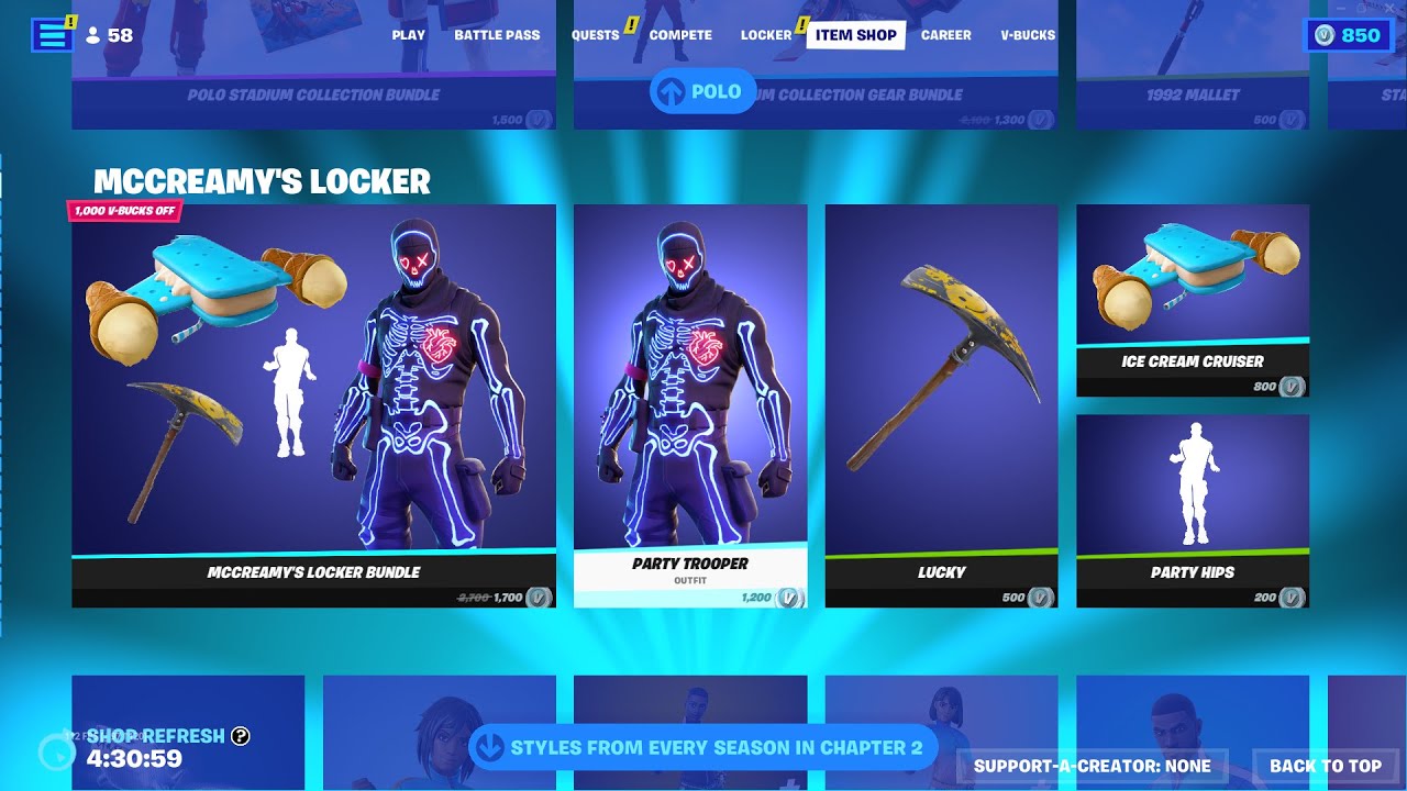 mccreamy LOCKER BUNDLE #fortnite #pcgaming - YouTube