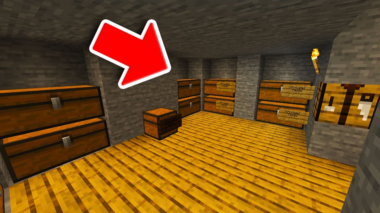 Creating Chest Room in Minecraft Public SMP Base - YouTube