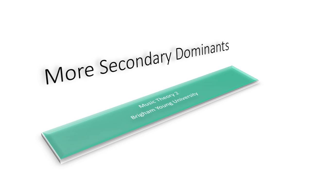More Secondary Dominants - YouTube