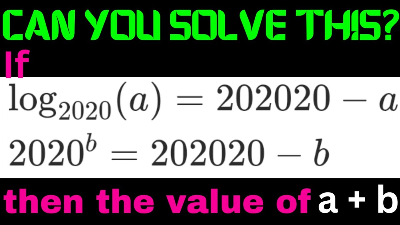 Math Olympiad Problem|Nice Exponential|Math Olympiad Training - YouTube