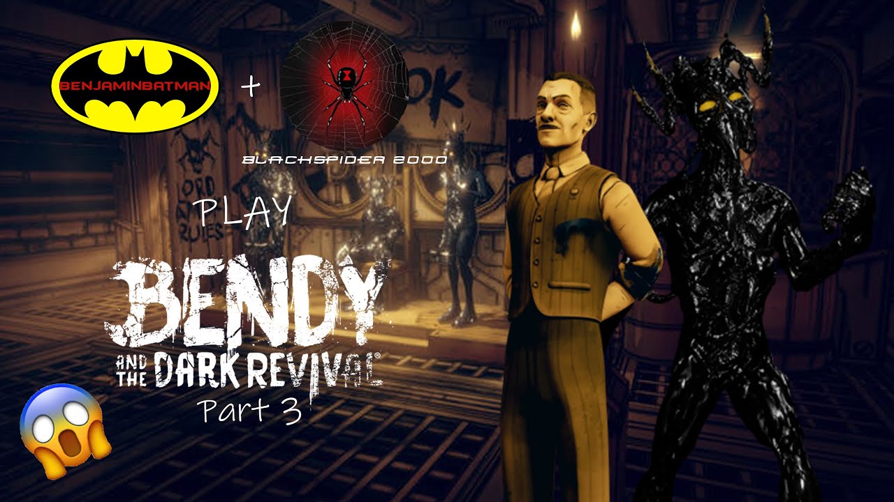 Meeting Joey Drew & Lord Amok! Me & Blackspider 2000 Play Bendy and The ...