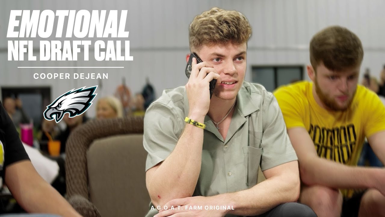 The Moment The Eagles Drafted Cooper DeJean 🥹 - YouTube
