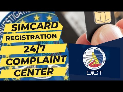 SIM CARD REGISTRATION 24/7 COMPLAINT CENTER BY DICT - YouTube