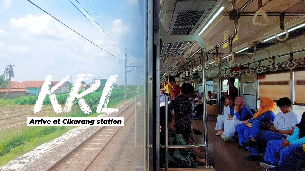 KRL, inside Indonesian electric trains - YouTube