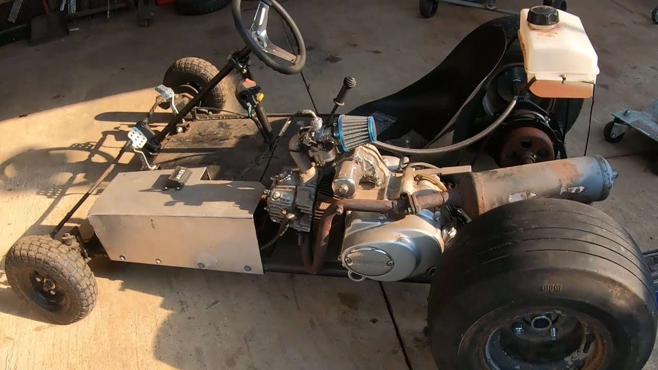 Homemade Shifter Kart Rear Wheel Upgrade - YouTube