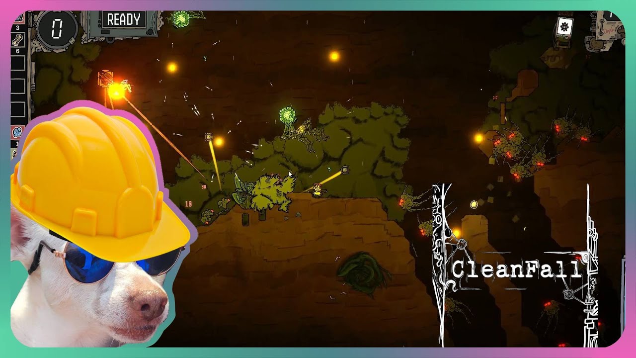 Time to dig deep in this tower defense roguelike! - CleanFall - YouTube