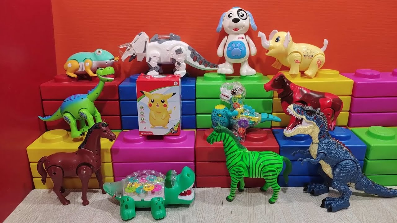 Pikachu with Crocodile, Horse, Zebra, Dinosaur Tyrannosaurus ...