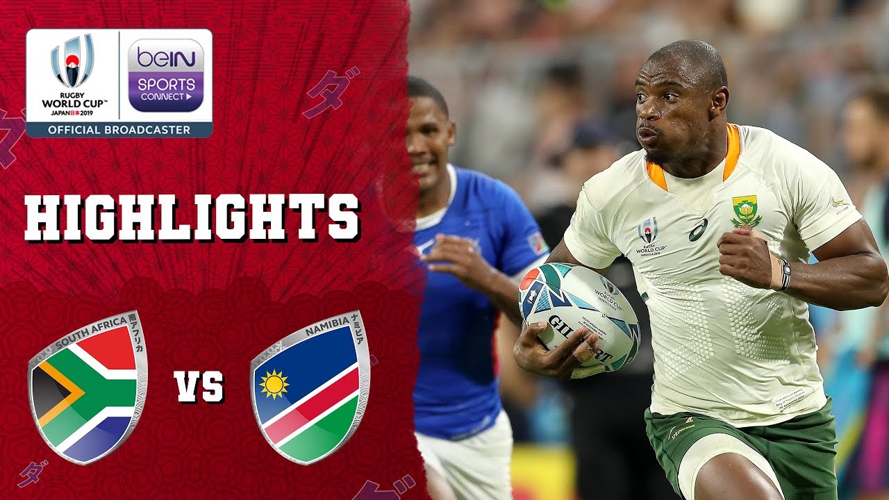 South Africa 57-3 Namibia | Rugby World Cup 2019 Match Highlights - YouTube