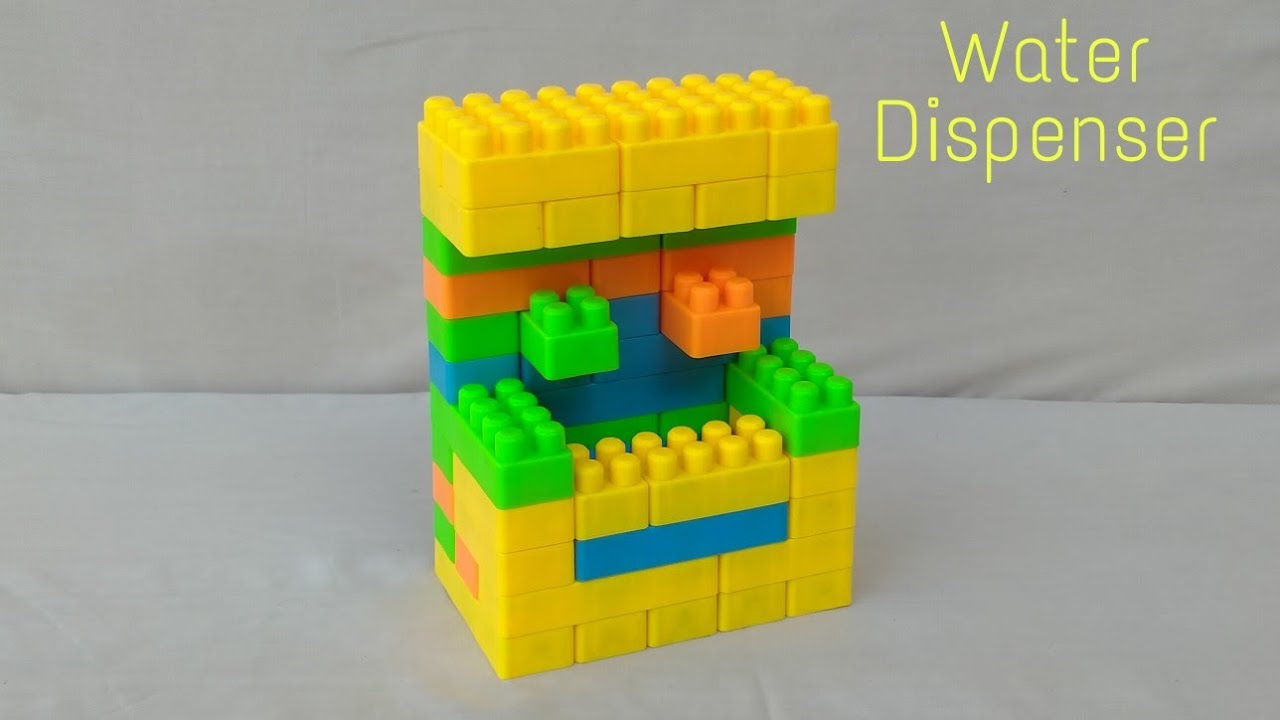 How to make a water dispenser with Building Blocks/Building Blocks Kids ...