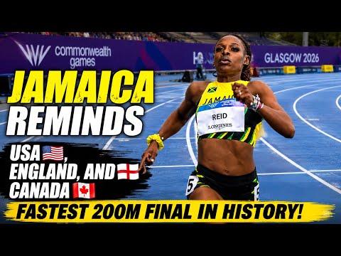 GLASGOW COMMONWEALTH 2026: JAMAICAs🇯🇲 SPEED EXPLOSION! FASTEST WOMEN 200M FINAL OF THE GAMES!