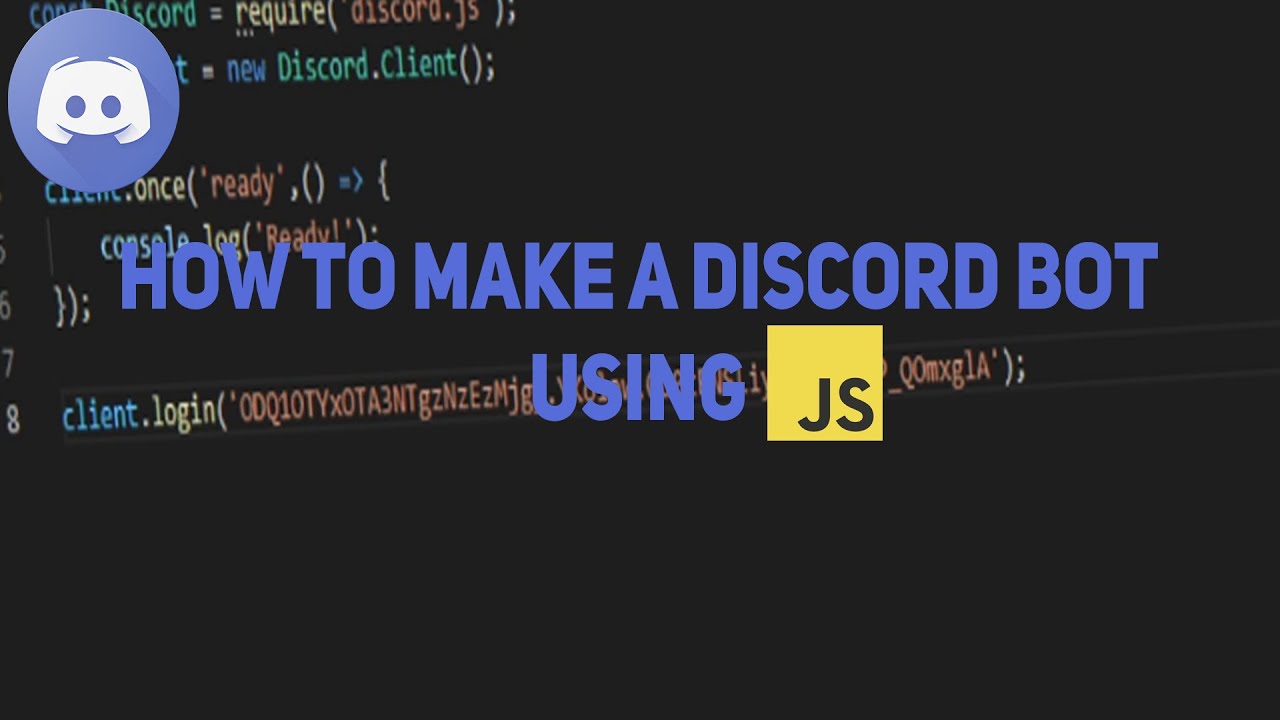 How To Make A Discord Bot Using JavaScript - Part 1 - YouTube