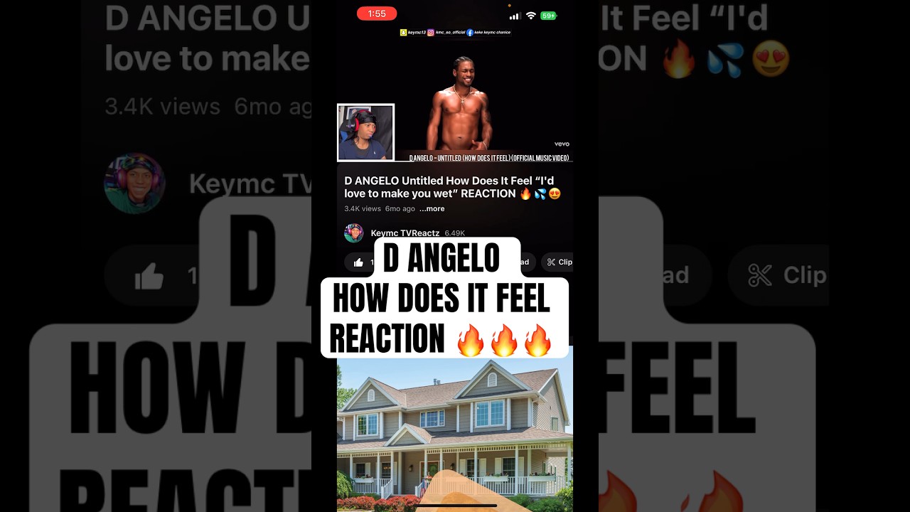 D ANGELO HOW DOES IT FEEL REACTION - YouTube