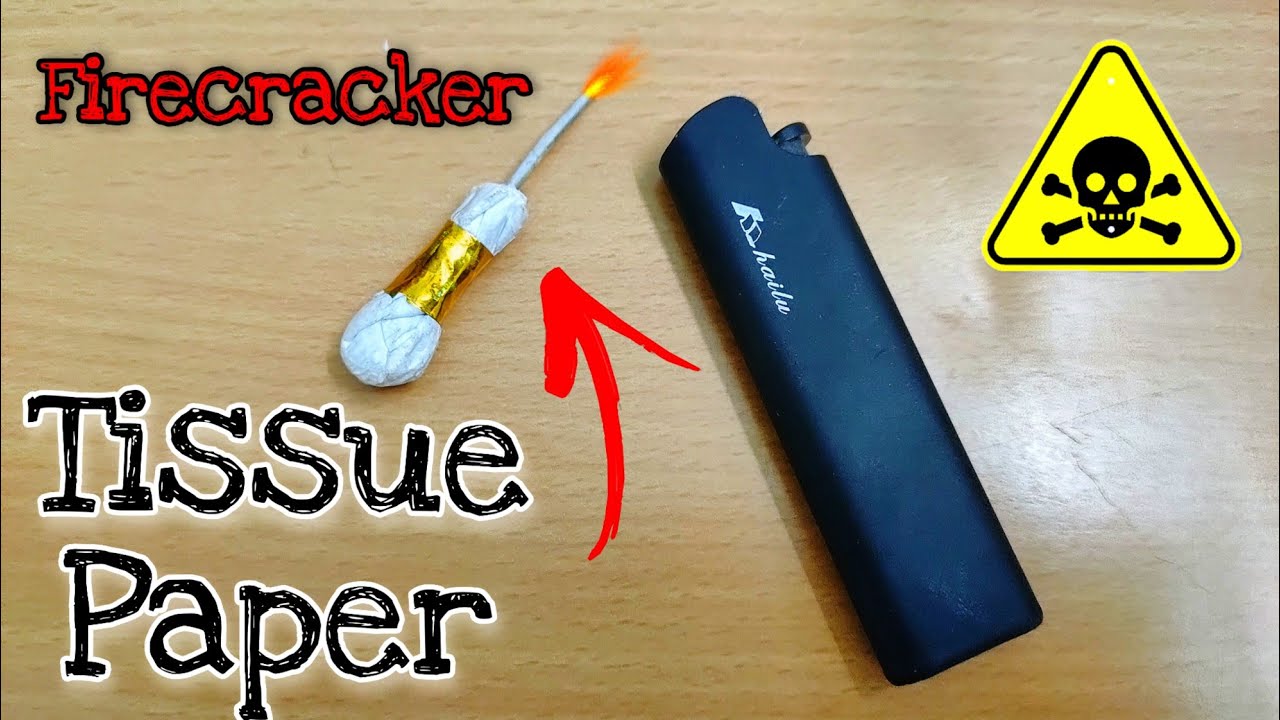 How to make a Crackers using Tissue papers | DIY Fireworks | Destroyer ...