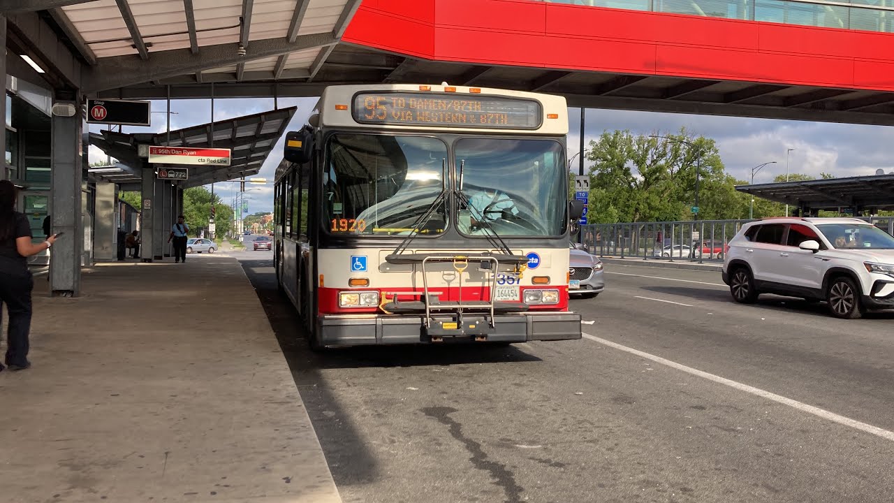 CTA Bus Ride 95 95th From 95th Red Line To 87th/Damen CTA New Flyer ...