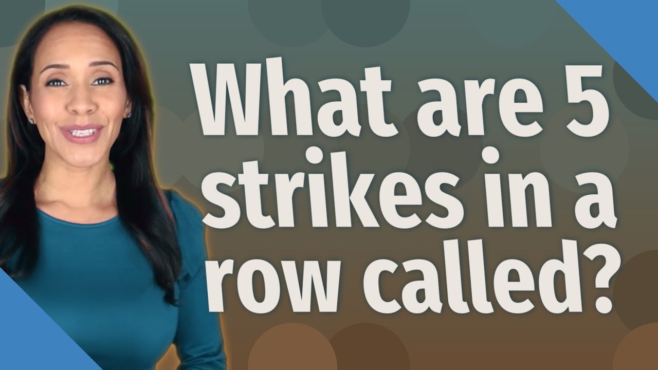 What are 5 strikes in a row called? - YouTube