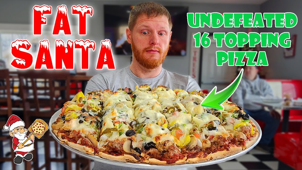FAT SANTA PIZZA | UNDEFEATED 16 TOPPING PIZZA | SANTA CLAUS INDIANA ...