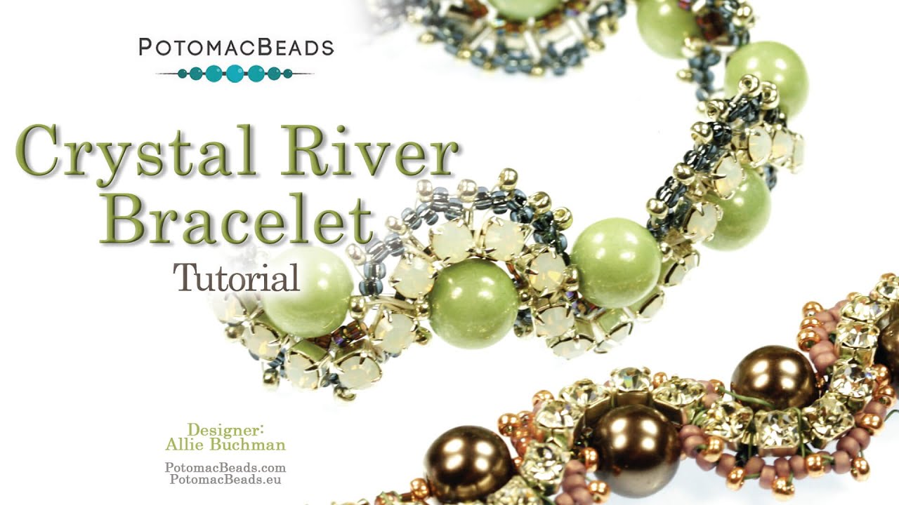 Crystal River Bracelet- DIY Jewelry Making Tutorial by PotomacBeads - YouTube