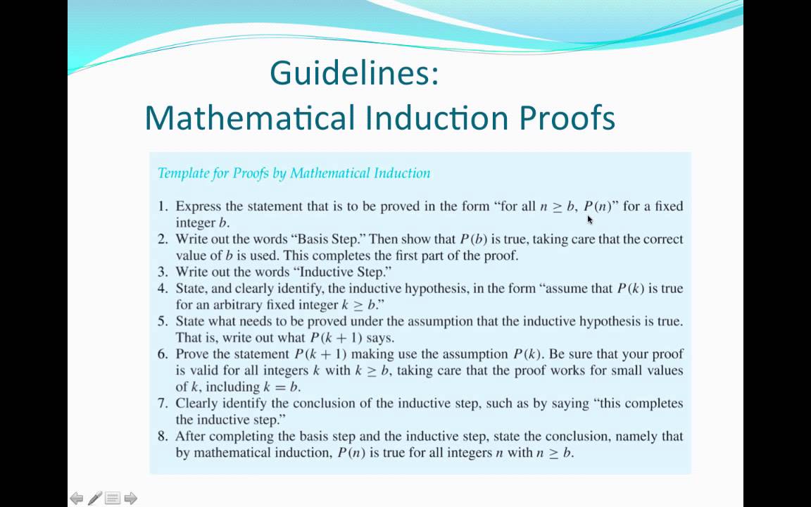 Guidelines for Math Induction Proofs - YouTube