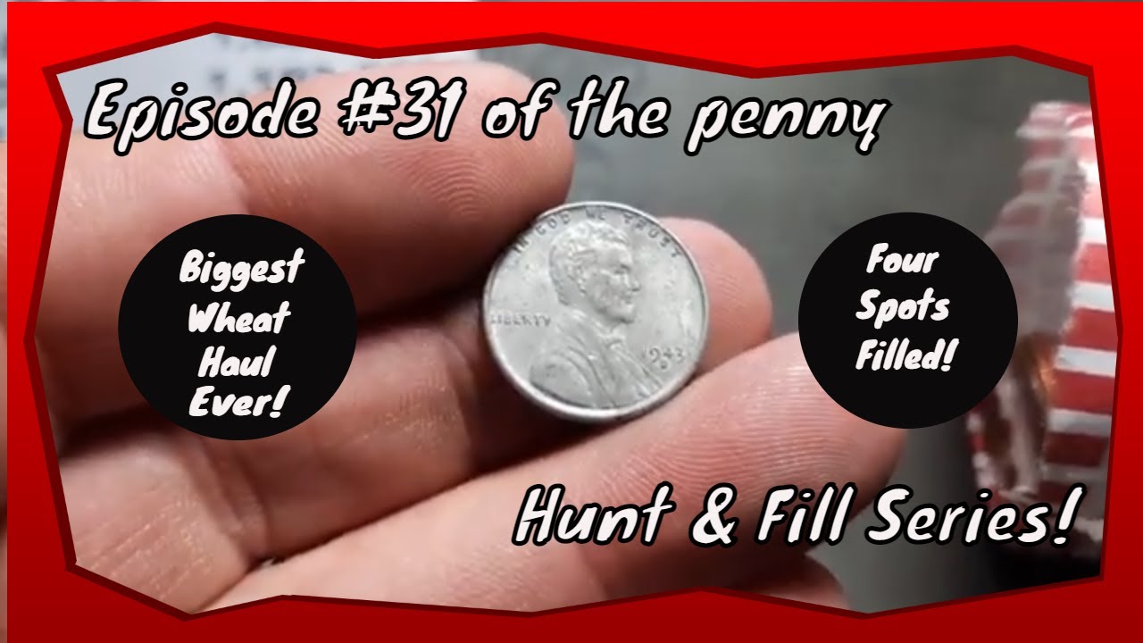 Episodes #31 of the penny hunt and fill series! Coin roll hunting ...