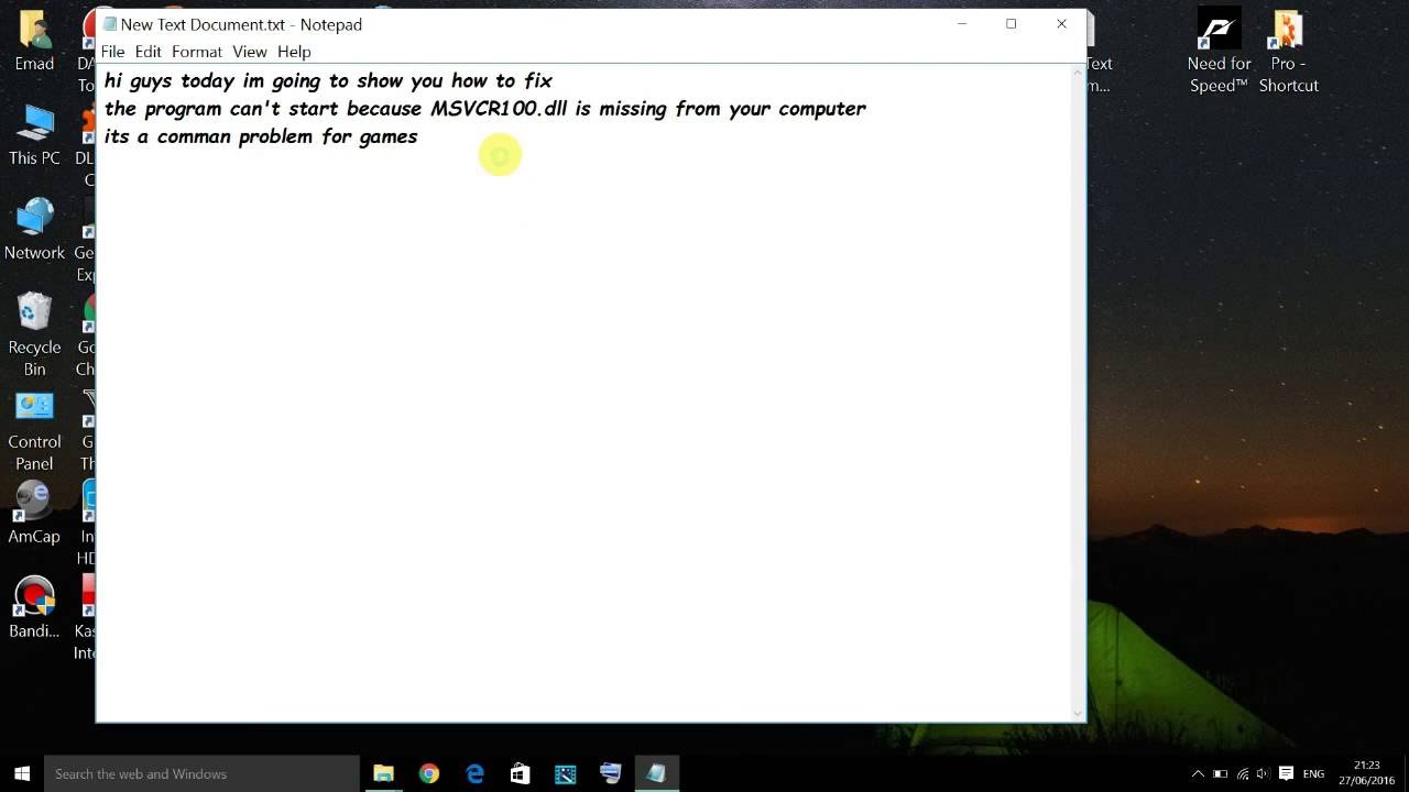 How To Fix MSVCP100.dll Is Missing From Your Computer(Easy Guide) - YouTube
