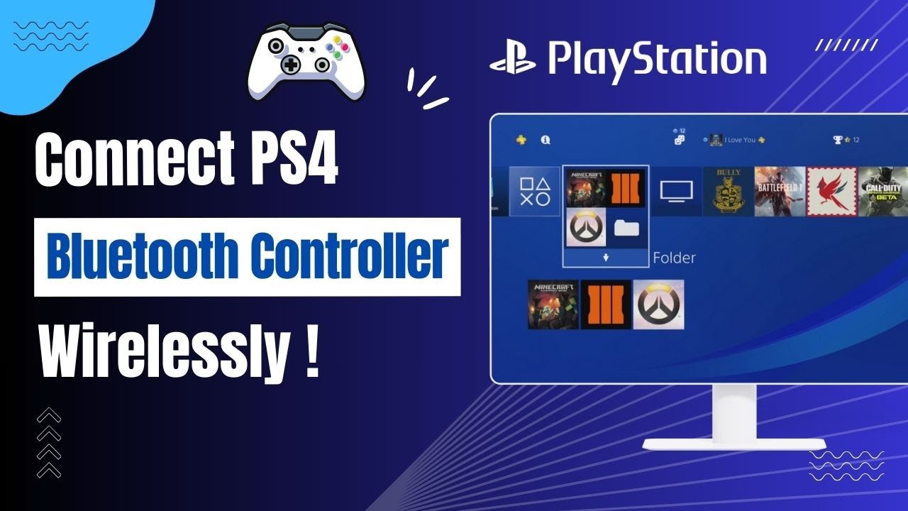 How to Bluetooth PS4 Controller | Connect PS4 Controller Wirelessly ...