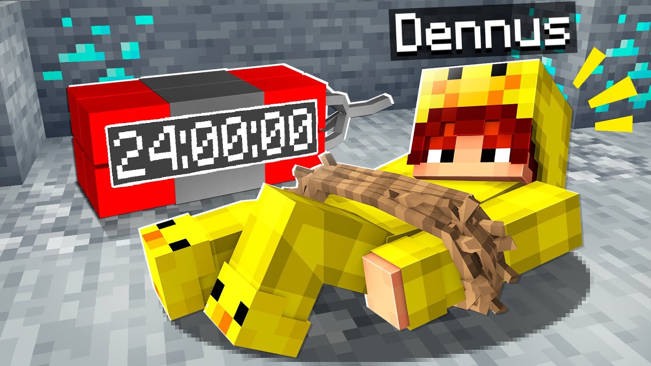 24 UUR De TIJD Om DENNUS Te VINDEN In MINECRAFT! - YouTube