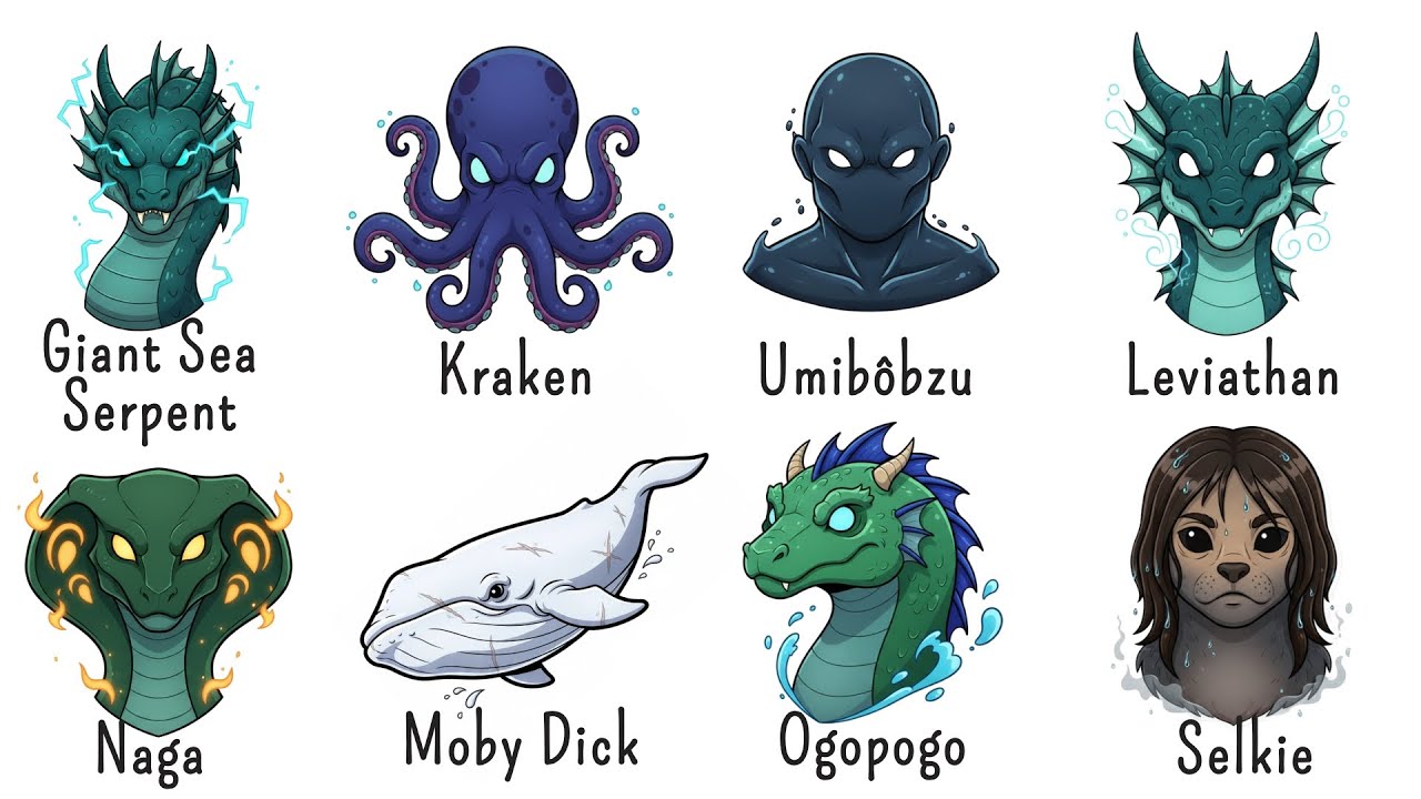 Every Mythical Sea Creatures Explained in 8 Minutes - YouTube