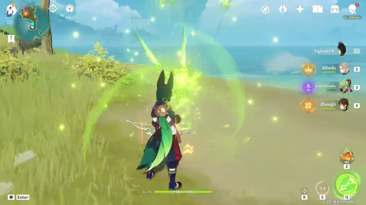 C6 Tighnari machine gun after E | 18 arrows in 2 seconds - YouTube