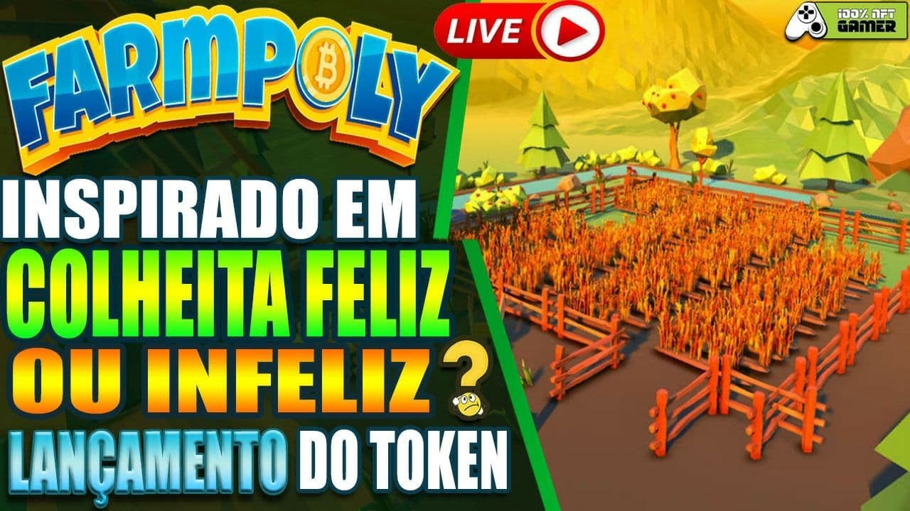 ⭕LIVE DE LANÇAMENTO TOKEN POLY - NOVO JOGO NFT FARMPOLY - SERÁ UMA ...