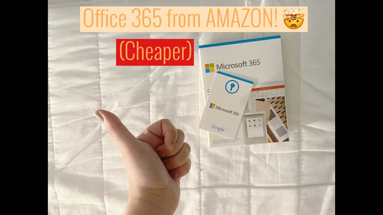 office 365 (Single) Unboxing from Amazon (cheaper) and installation ...