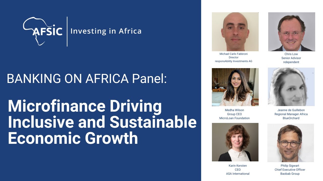 BANKING ON AFRICA Panel: Microfinance Driving Inclusive and Sustainable ...