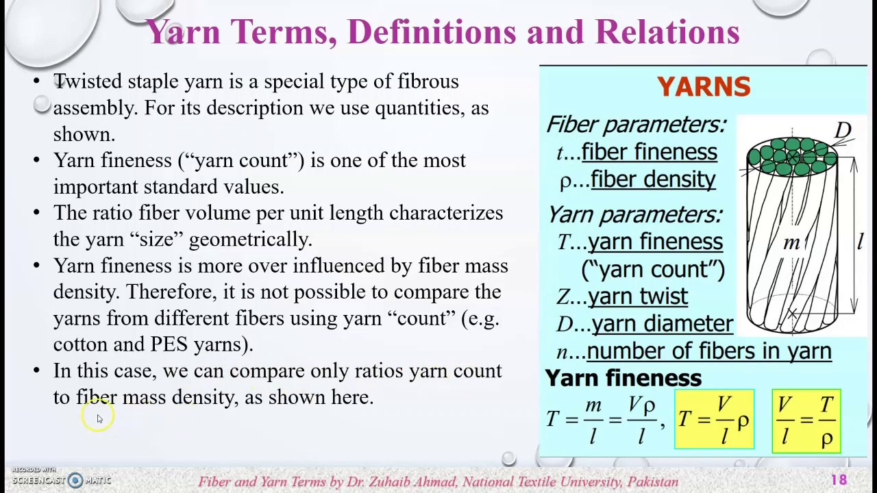 FT_M4_Fiber and Yarn Terms_Part 5 - YouTube