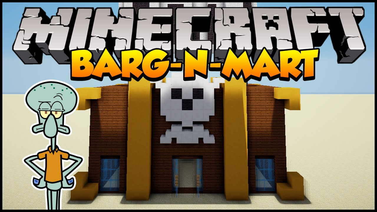 Minecraft: Construindo o Barg-N-Mart (Mercado do Bob Esponja) - YouTube