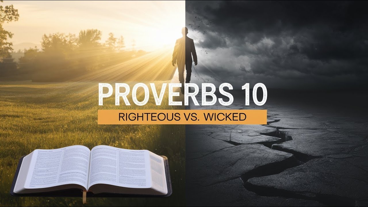Proverbs 10 (KJV) | The Righteous vs. The Wicked | Bible Study ...