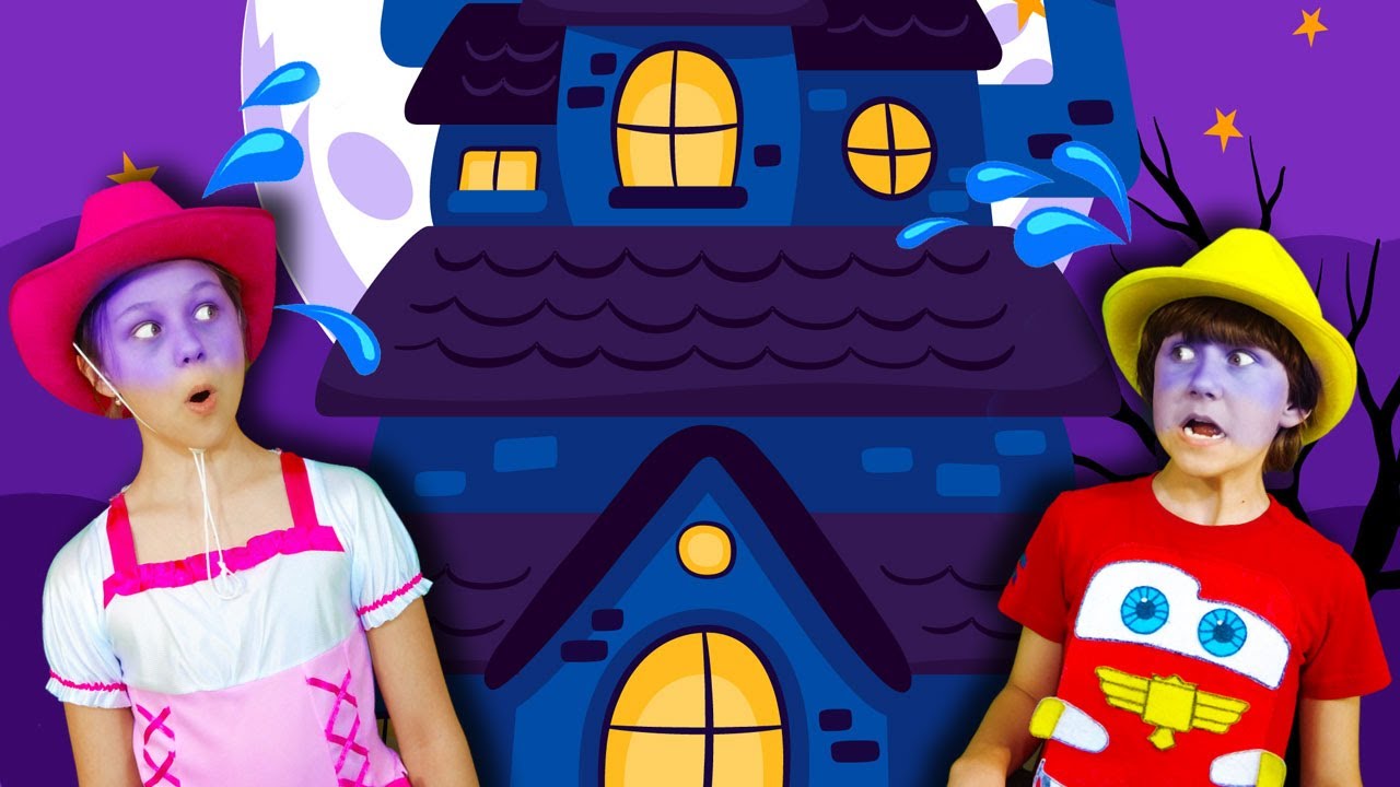 Scary Haunted House 🏰😱 | Spooky Halloween Party 👻 | Am nom Leon Kids ...