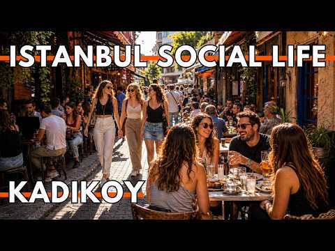 ISTANBUL TURKEY 2026 4K WALKING TOUR | Kadıköy Bar Street, Meyhanes, Cafes & Social Life