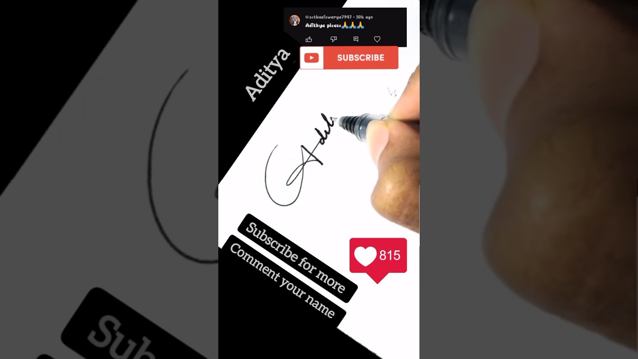 ADITYA name signature. ......comment your name. ........#signature # ...