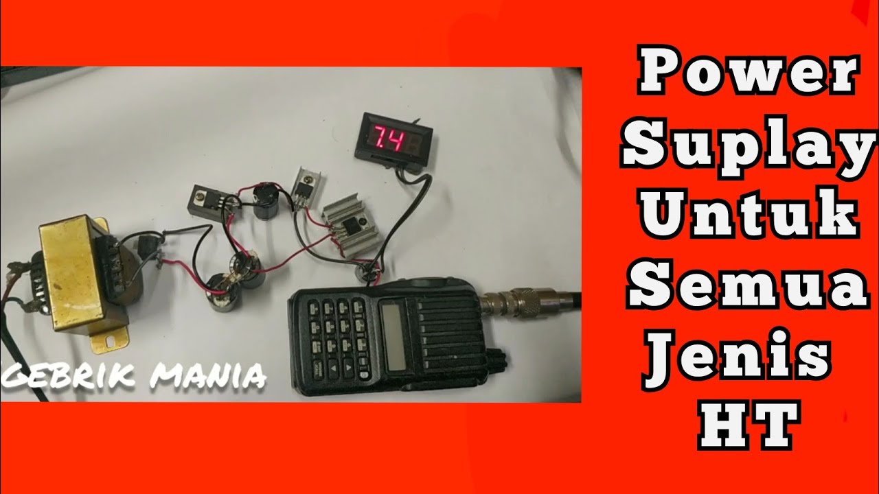 membuat power suplay ht sederhana - YouTube