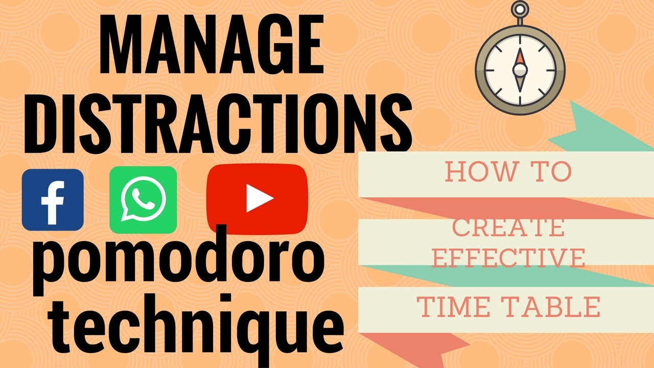 POMODORO TECHNIQUE | Manage Distractions | How to create an effective ...