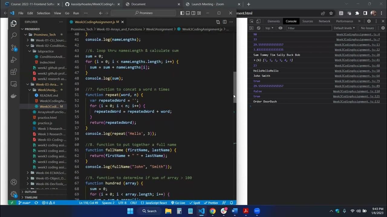 Promineo Tech Week3 Coding Assignment - YouTube