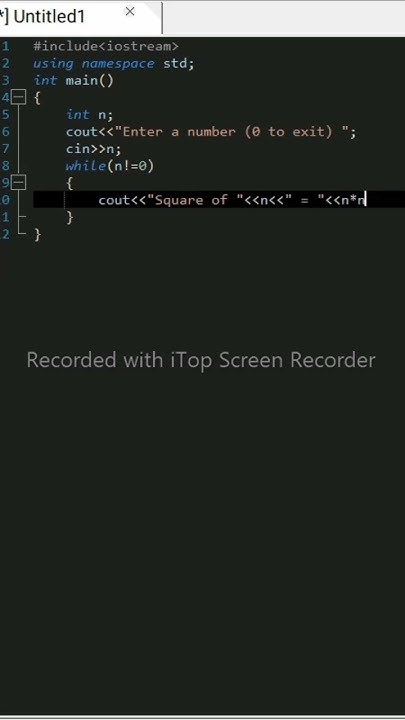 #49 C++ Program To Print Square 😱🔥|| c++ Programing Language #trending ...