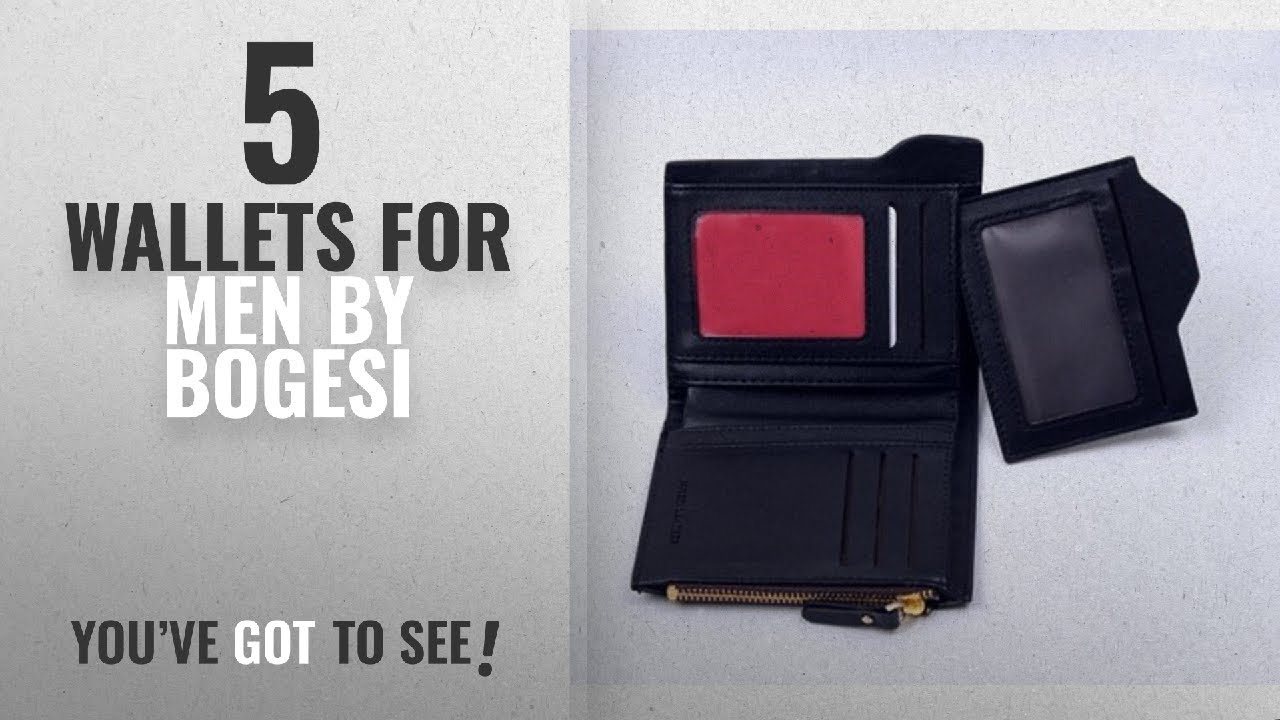 Top 10 Bogesi Wallets For Men [2018]: Bogesi Black Men's Wallet - YouTube