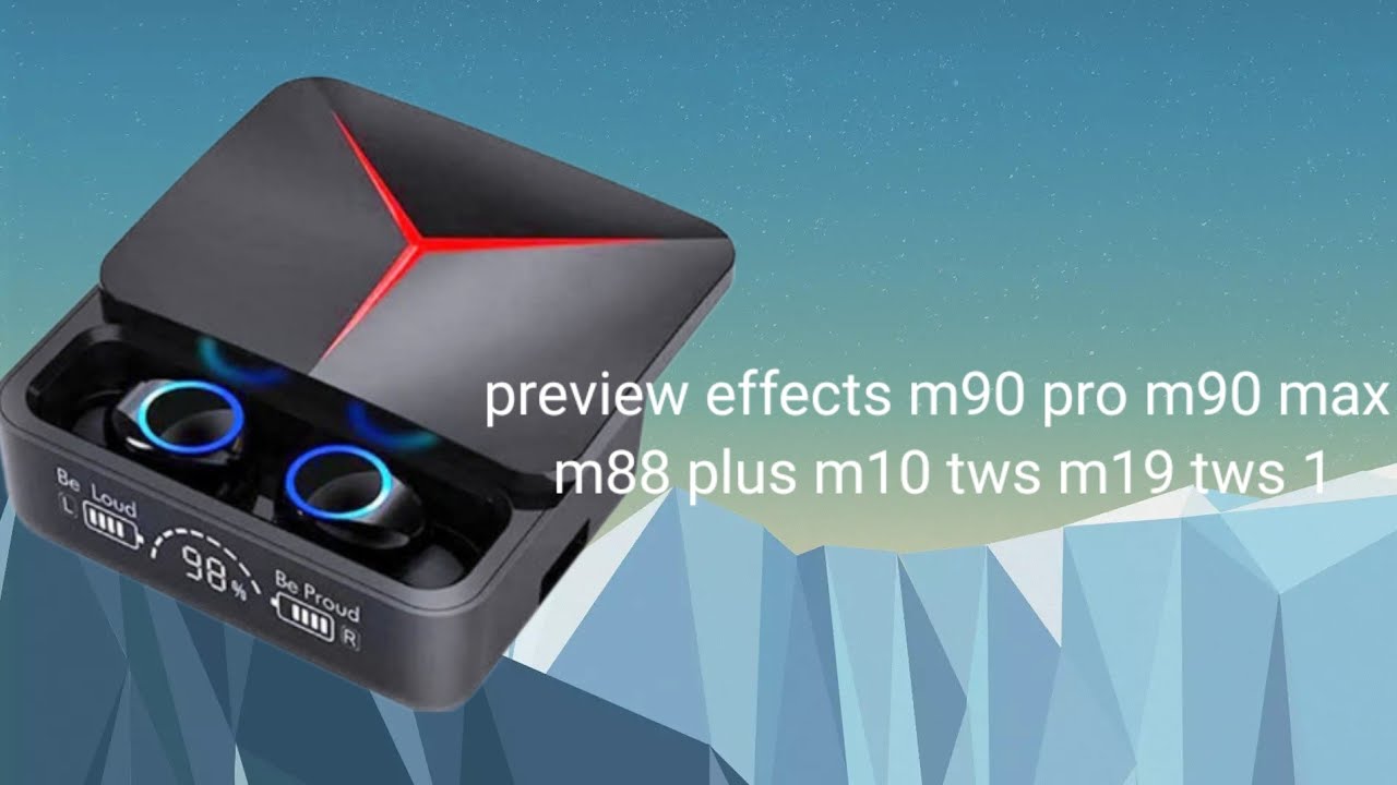 m90 pro m90 Max m10 tws m19 tws preview effects - YouTube