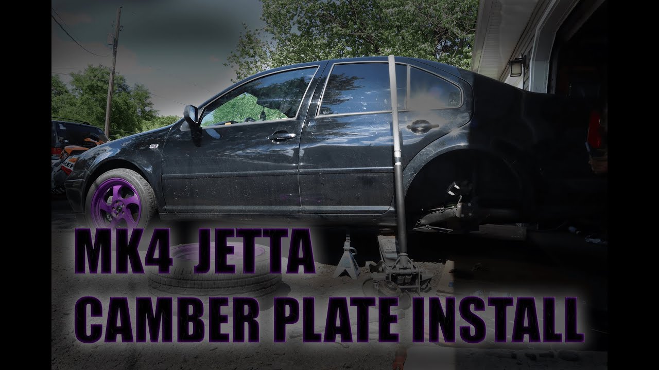 VW Jetta MK4 Camber Plates - HOW TO VIDEO - YouTube