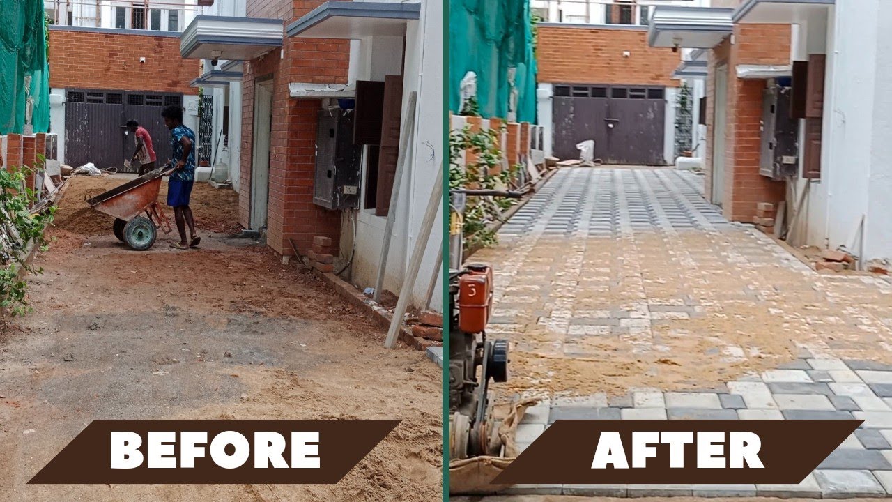 Paver block laying work at kilpauk garden Contact us 9790897735 - YouTube