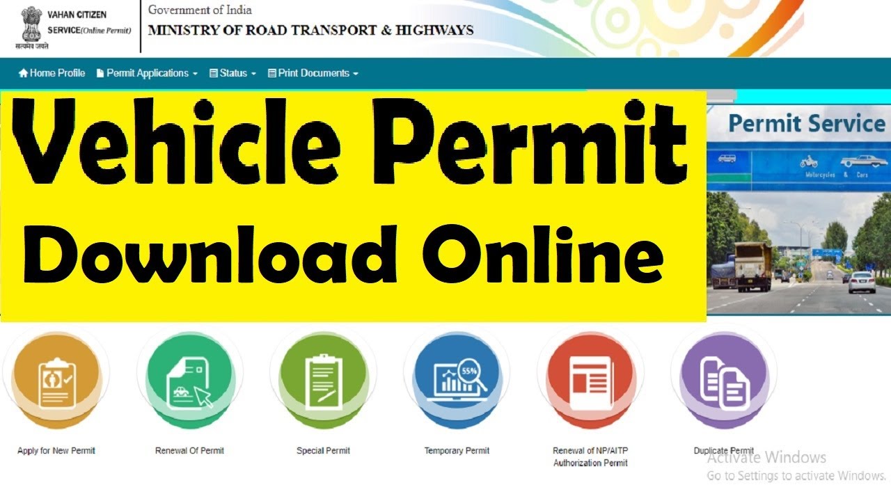 vehicle permit download online 2023 : gadi permit kaise download karey ...