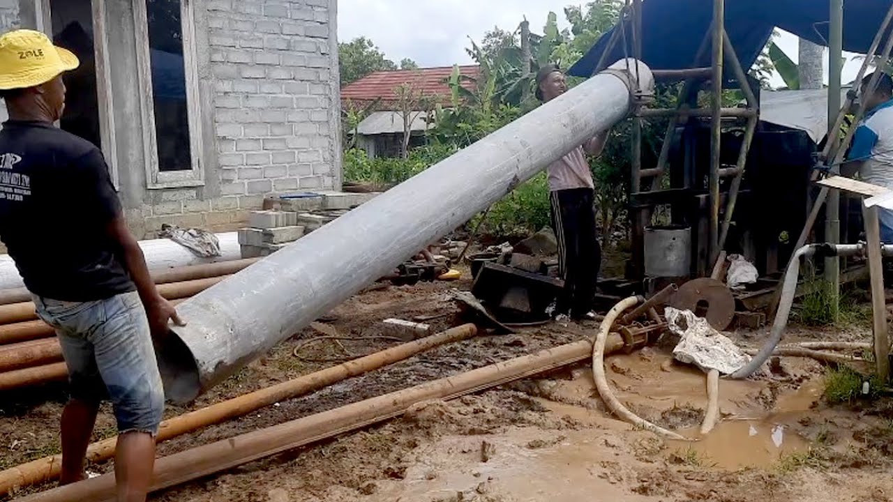 PASANG CASING 12 INCH 🔴 untuk penahan losor - YouTube