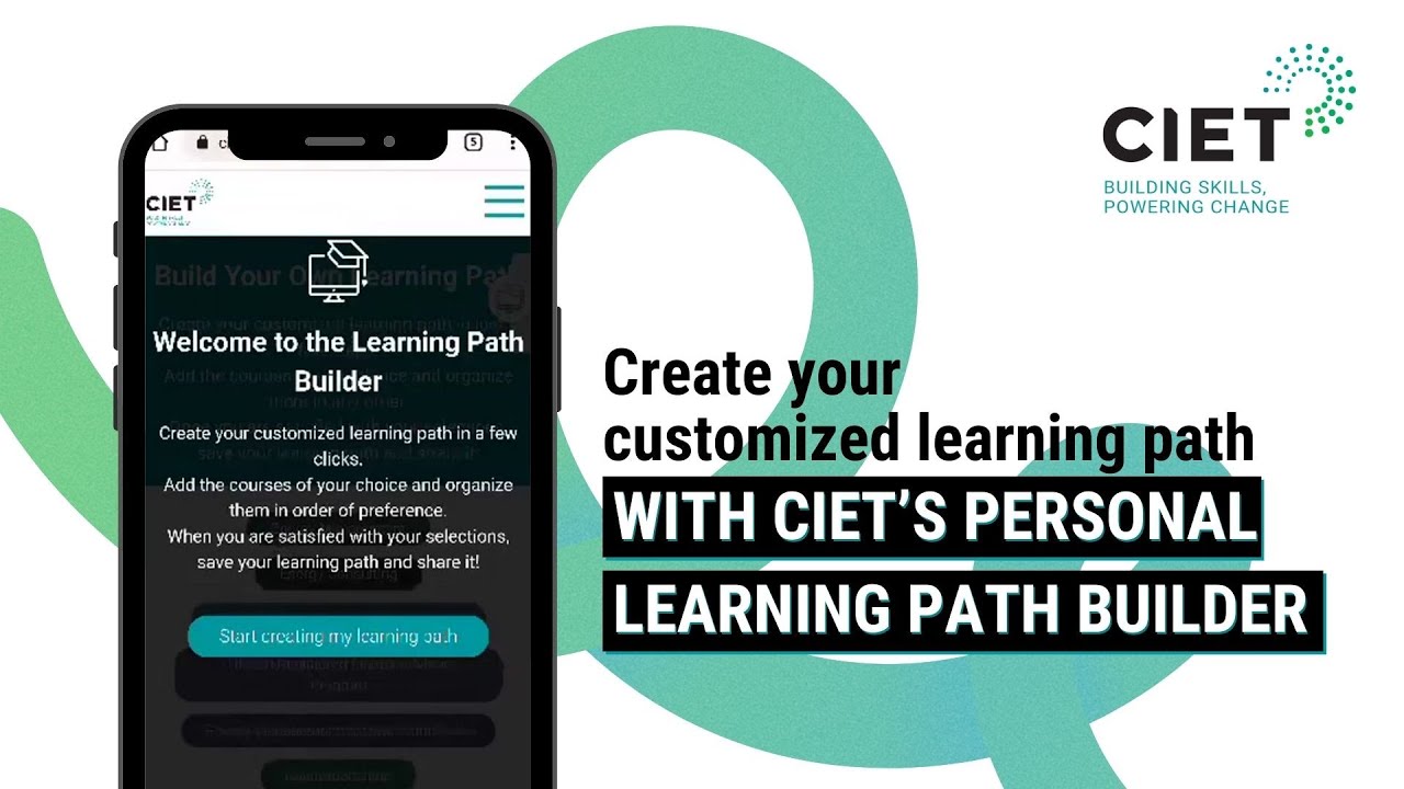 How To Use CIET's Learning Path Builder - YouTube