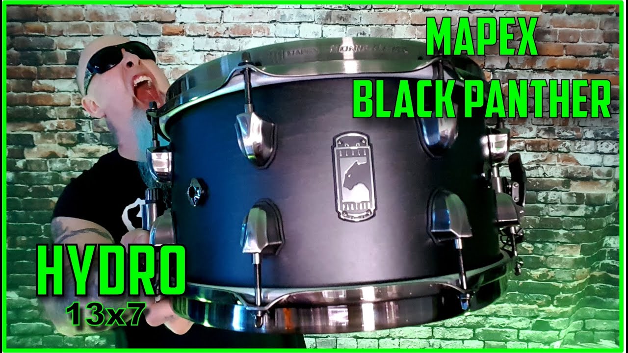 MAPEX BLACK PANTHER "HYDRO" SNARE - YouTube